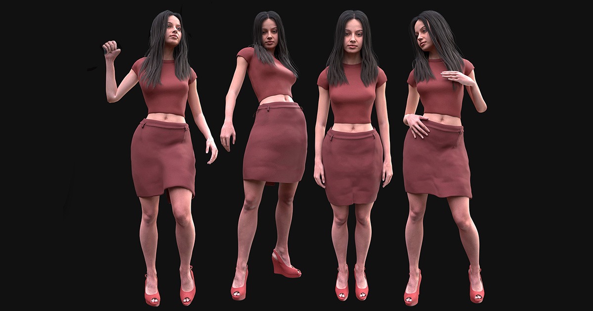 Woman in Summer Outfit 5 - Rigged | 3D Characters | Unity Asset Store