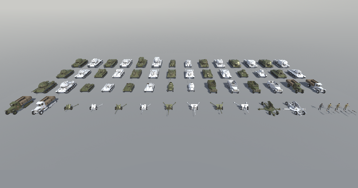 WW2 Russian Armed Forces | 3D Land | Unity Asset Store