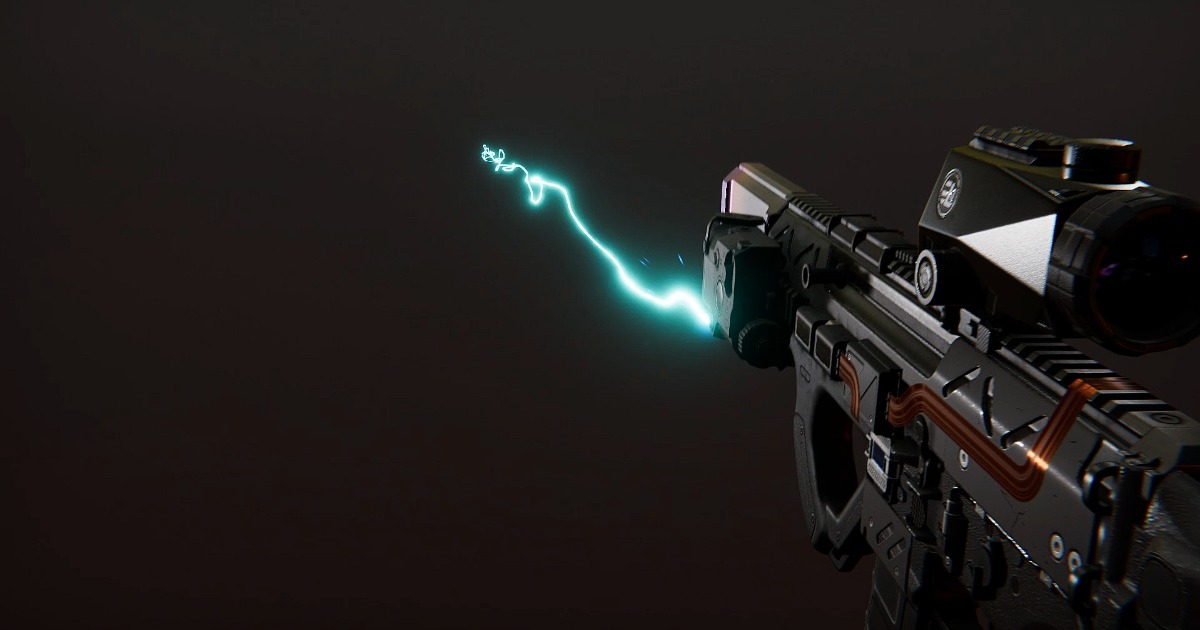 Sci-Fi Hitscan Shot Trail Lightning | VFX Particles | Unity Asset Store