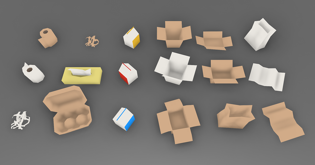 Low Poly Paper Assets | 3D Props | Unity Asset Store