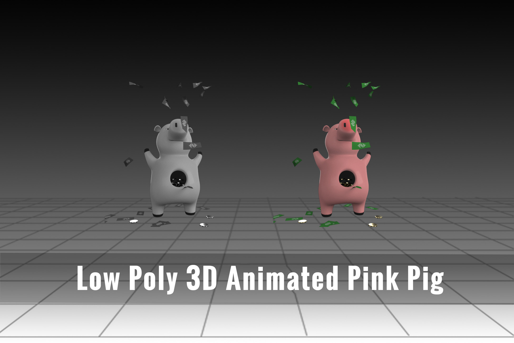 Low Poly 3D Animated Pink Pig | 3D 캐릭터 | Unity Asset Store