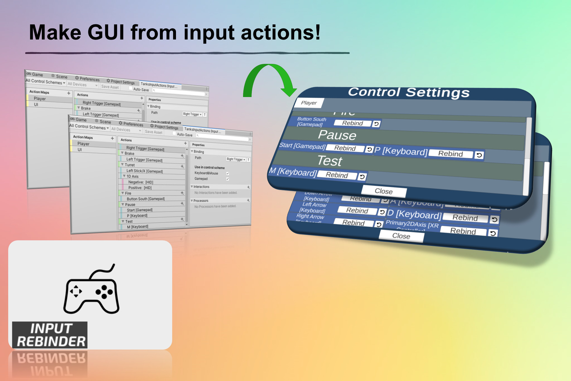 Input Rebinder | GUI Tools | Unity Asset Store