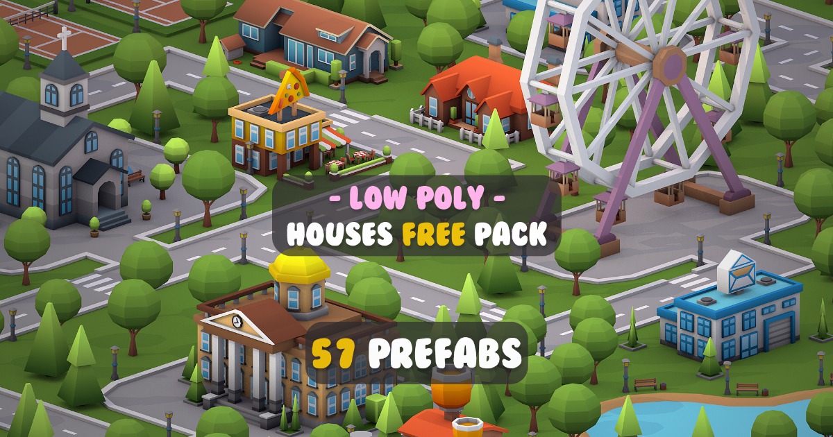 Low Poly Houses Free Pack | 3D Exterior | Unity Asset Store