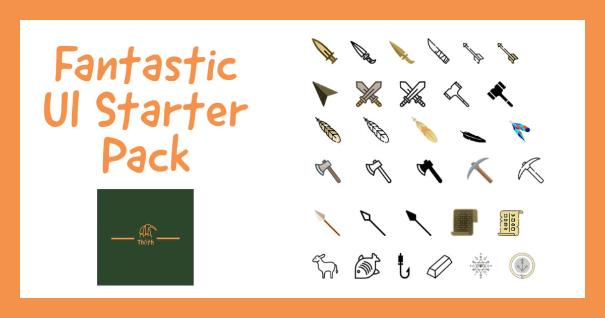 FANTASTIC UI STARTER PACK | 2D Icons | Unity Asset Store