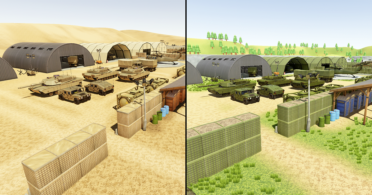Stylized Military Base | 3D Urban | Unity Asset Store