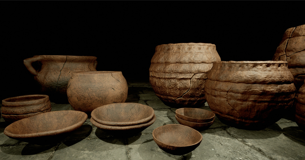 Ancient Ceramic Pack vol.1 | 3D Interior | Unity Asset Store