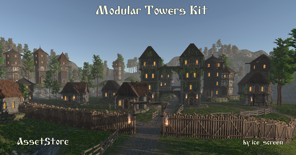 Modular Medieval Kit: Towers | 3D Environments | Unity Asset Store