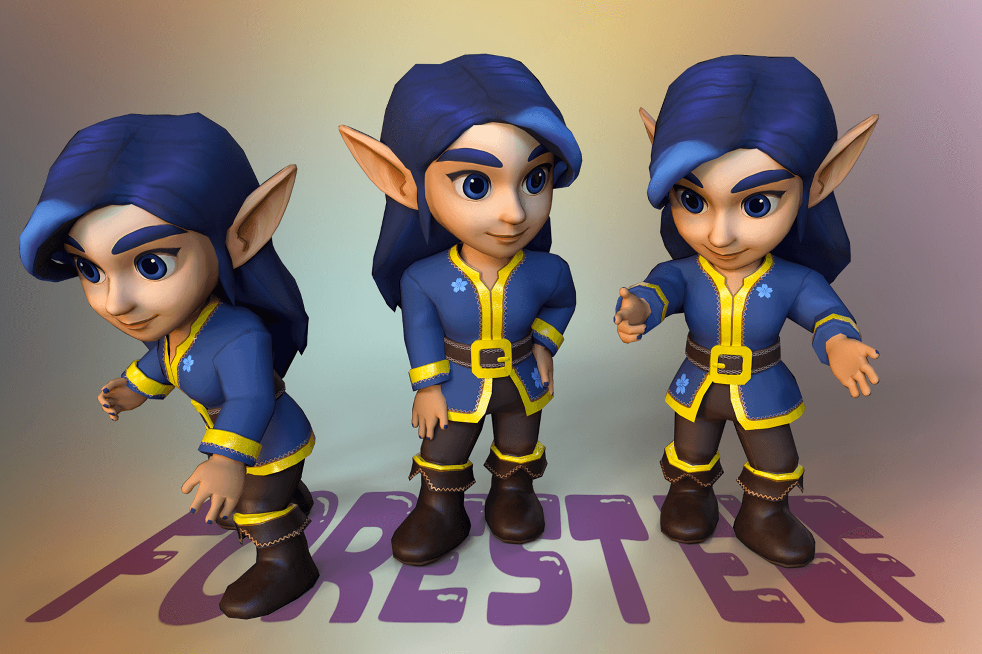 Forest Elf Animated Character | 3D Characters | Unity Asset Store