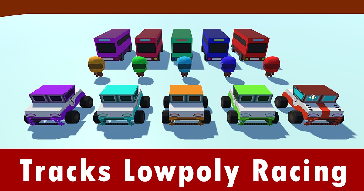 Tracks Lowpoly Racing | 3D 道路 | Unity Asset Store