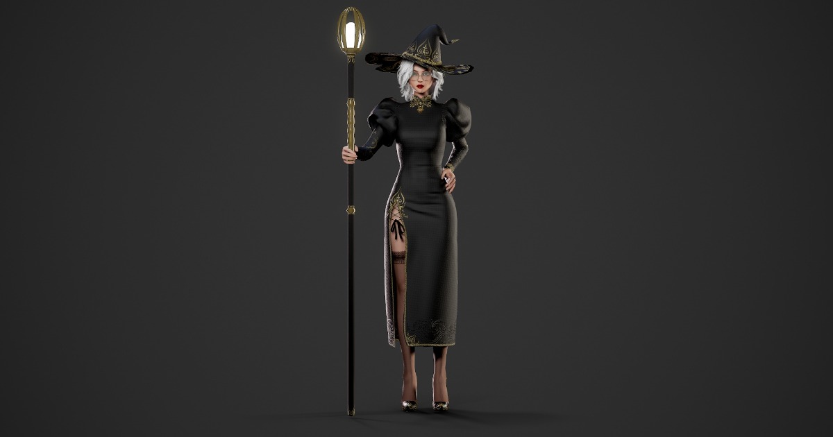 Adept Wizard Girl(v2) | Characters | Unity Asset Store