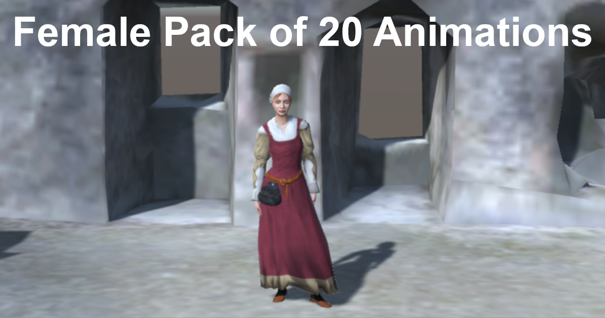 Medieval European Female 01 | 3D Animations | Unity Asset Store