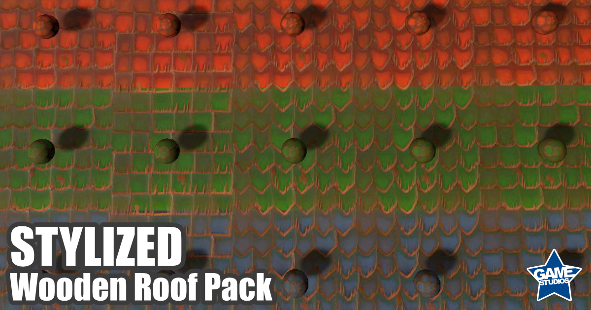 Stylized Wooden Roof Pack | 2D Textures & Materials | Unity Asset Store