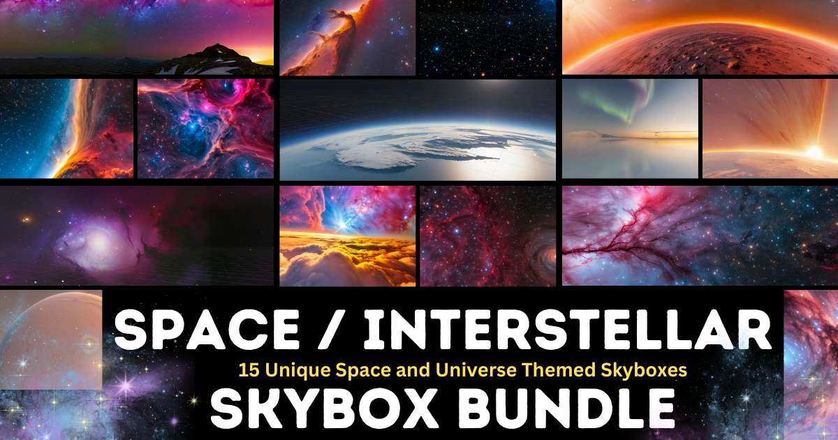 Space and Universe Environments Bundle - 15 Various Space ...