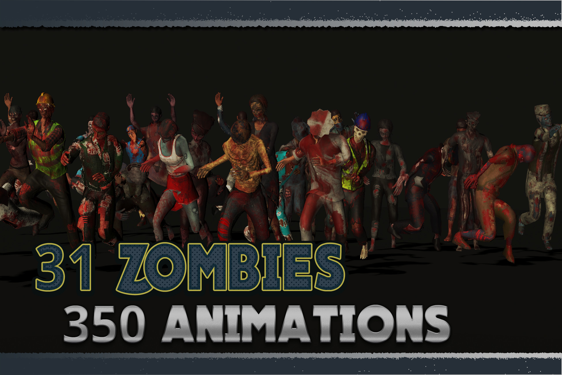 Zombies Huge Collections & Actions | 3D Animations | Unity Asset Store