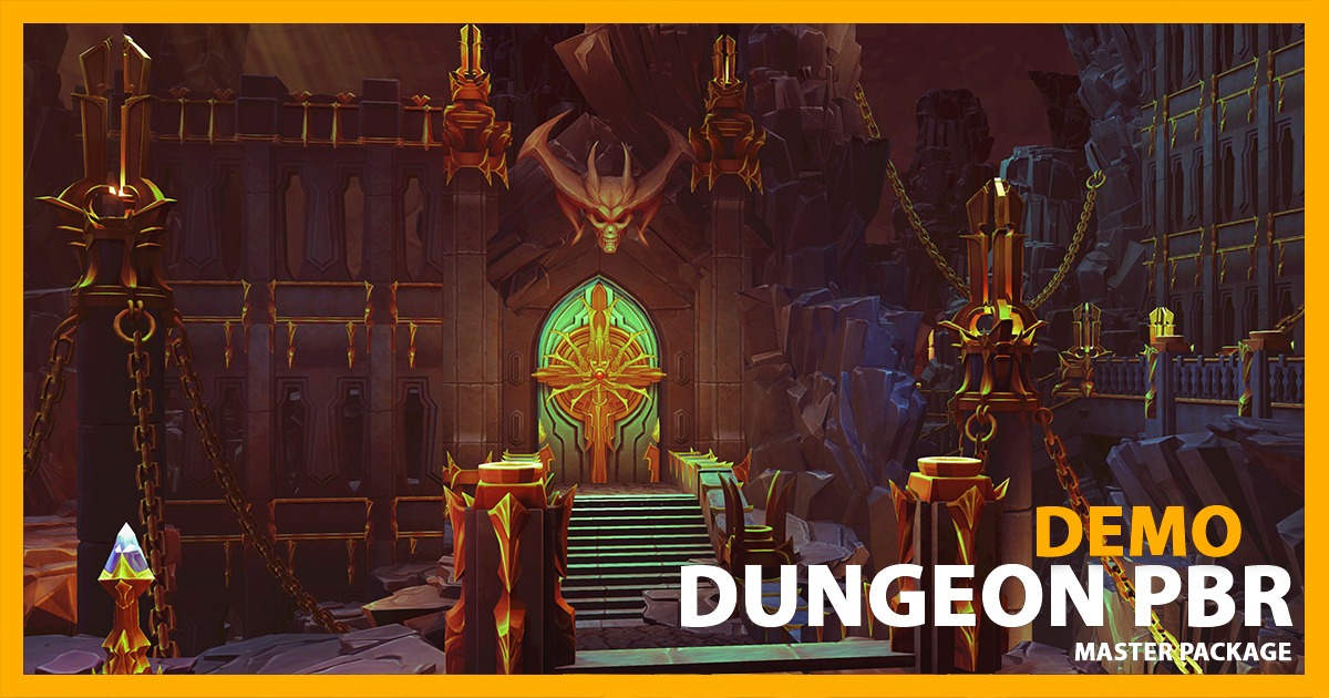 Demon Dungeon PBR Asset Pack - Full package for Unity and FBX | 3D ...