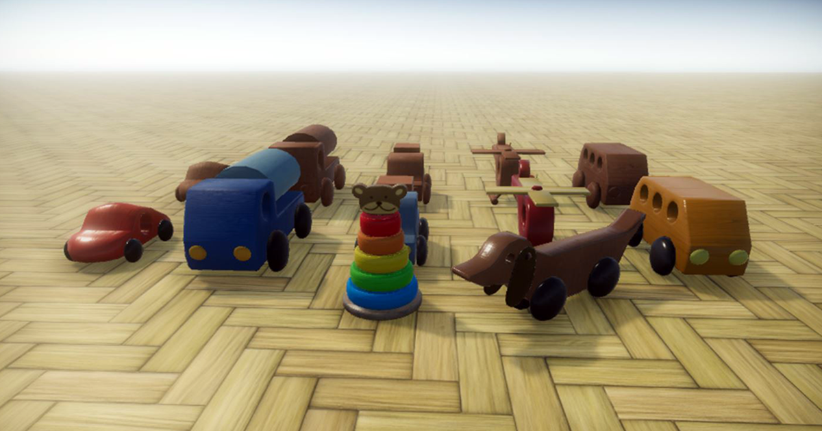 Wooden Toys 2 | 3D Props | Unity Asset Store