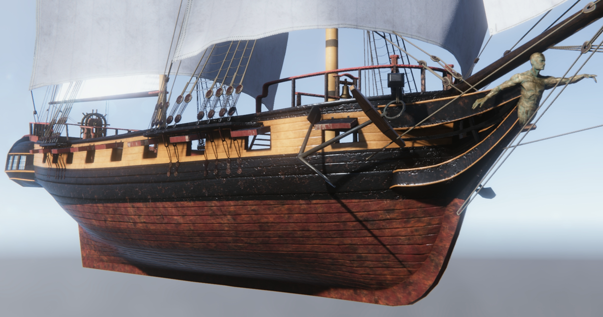 Brig Ship Complete Pack | 3D Sea | Unity Asset Store