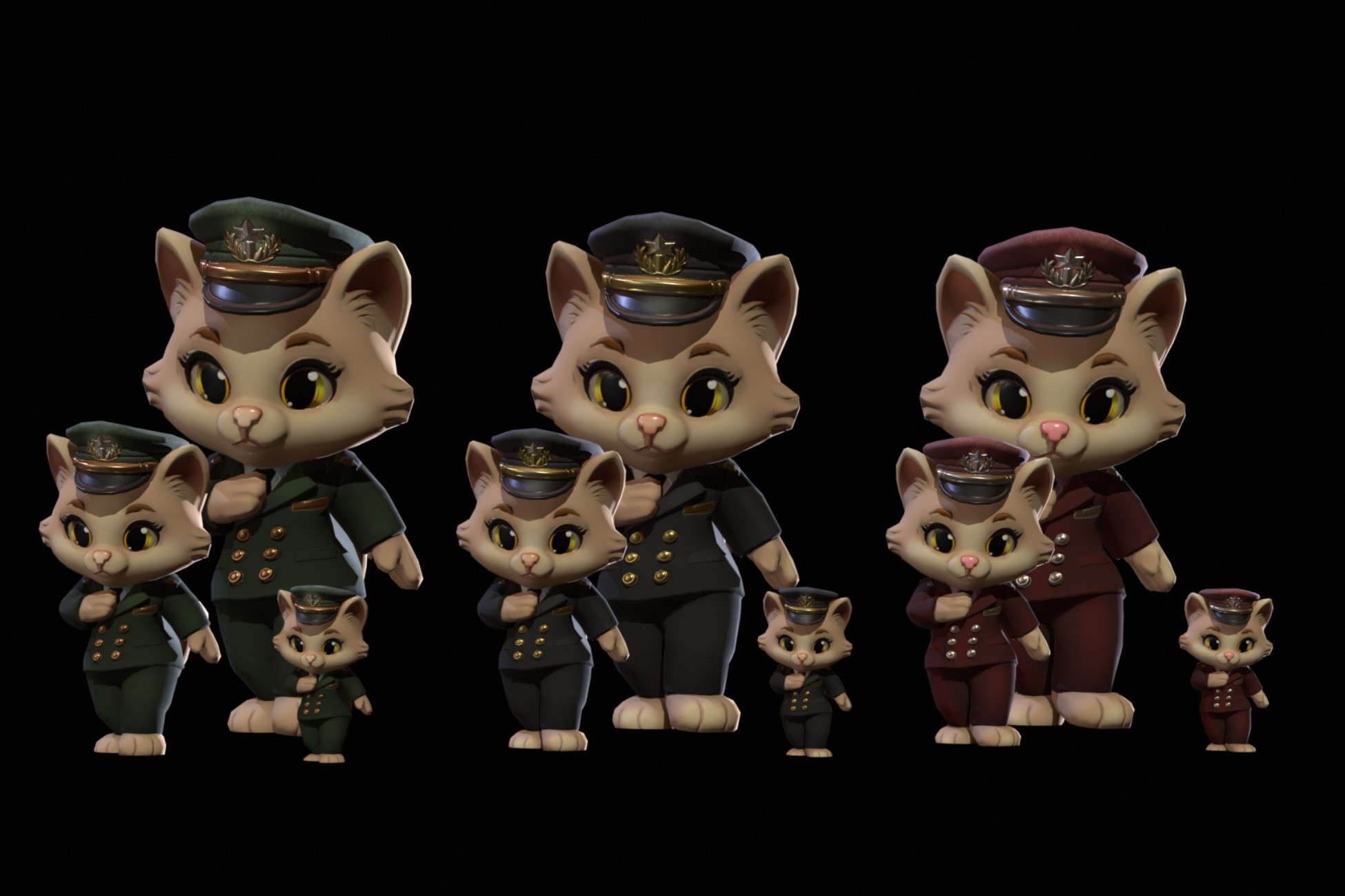Cat6Pack3 | 3D Animals | Unity Asset Store