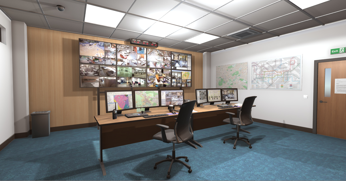 Police Security Control Room | 3D Interior | Unity Asset Store