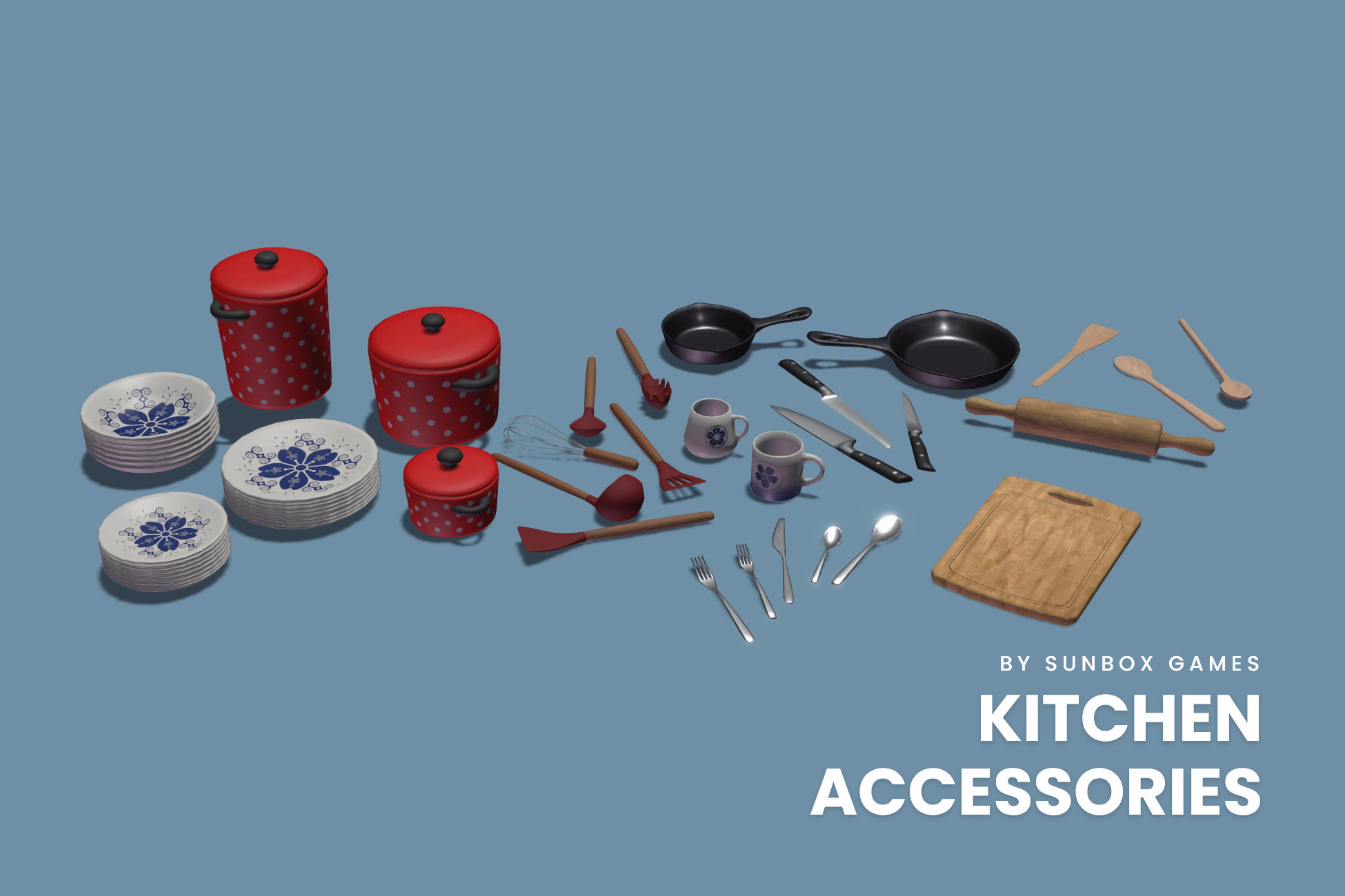 Kitchen Accessories | 3D Interior | Unity Asset Store
