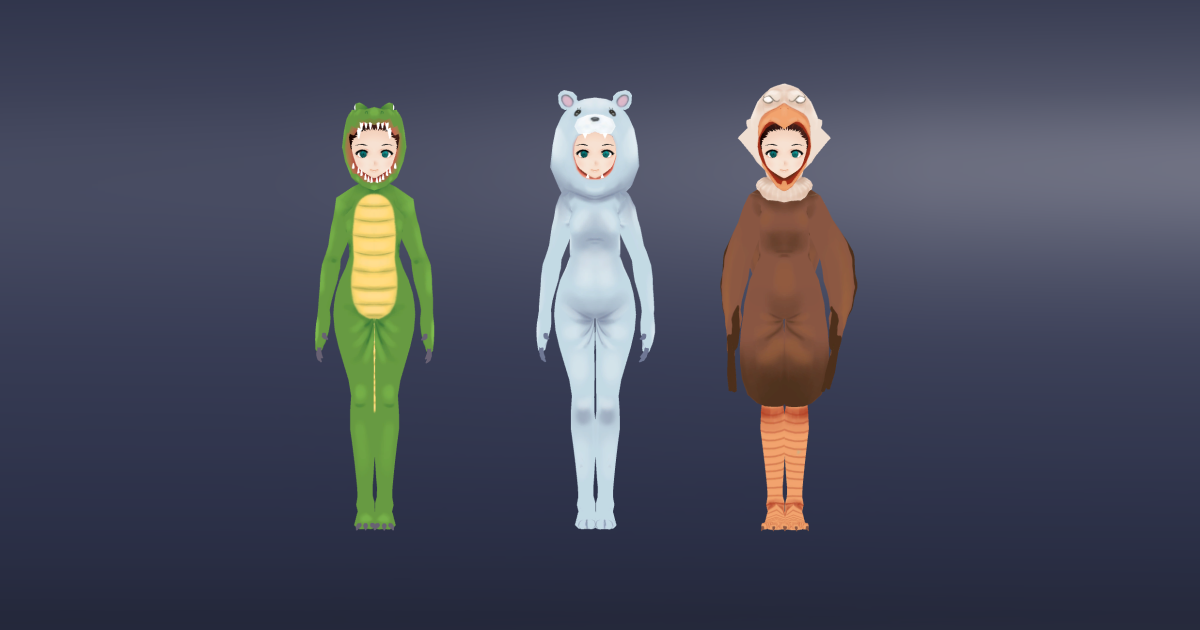Animal Mascots 1 - Anime Girl Characters | Characters | Unity Asset Store