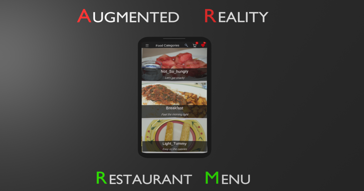 AR Restaurant Menu App | 包 | Unity Asset Store