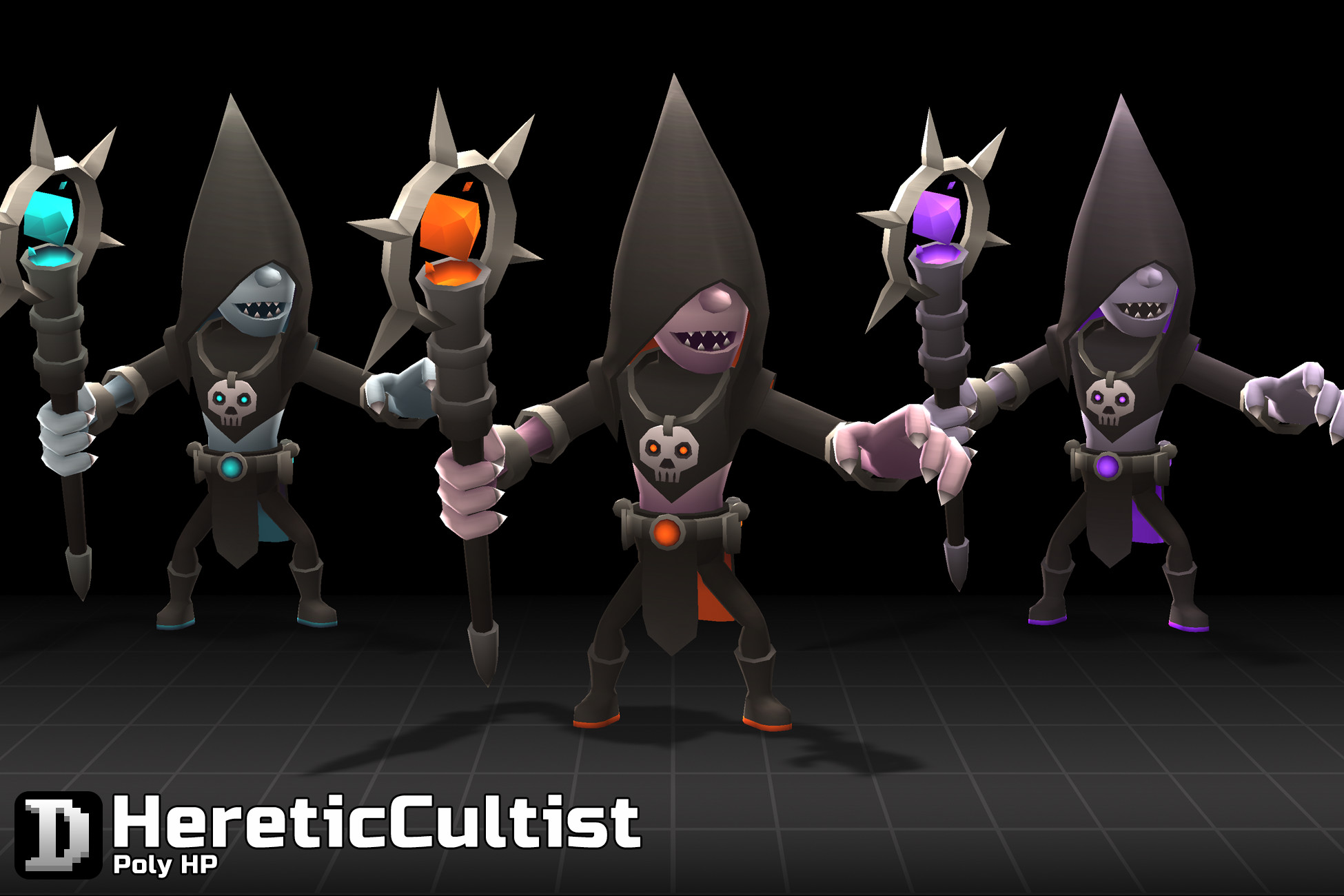 Poly HP - HereticCultist | Characters | Unity Asset Store