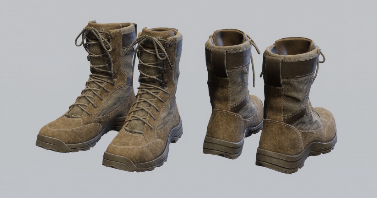 Tactical Boots | 3D Clothing | Unity Asset Store