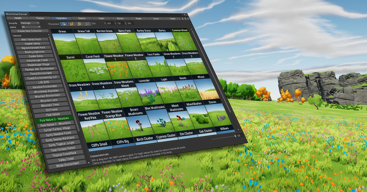 Biomes and Presets 2 for MicroVerse | Terrain | Unity Asset Store