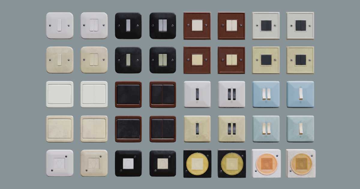 Soviet Light Switches Collection | 3D Interior | Unity Asset Store