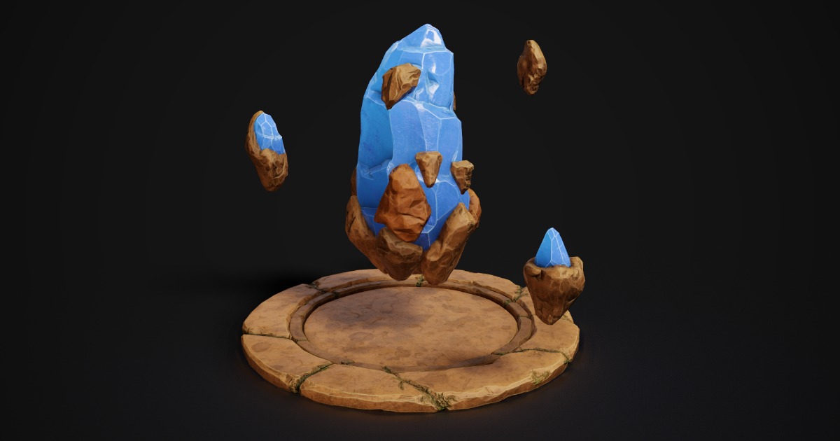 Modular Magic Rock 4 | 3D Props | Unity Asset Store