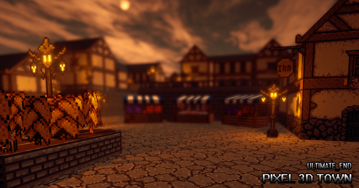 Pixel 3D RPG Town Pack | 3D Environments | Unity Asset Store