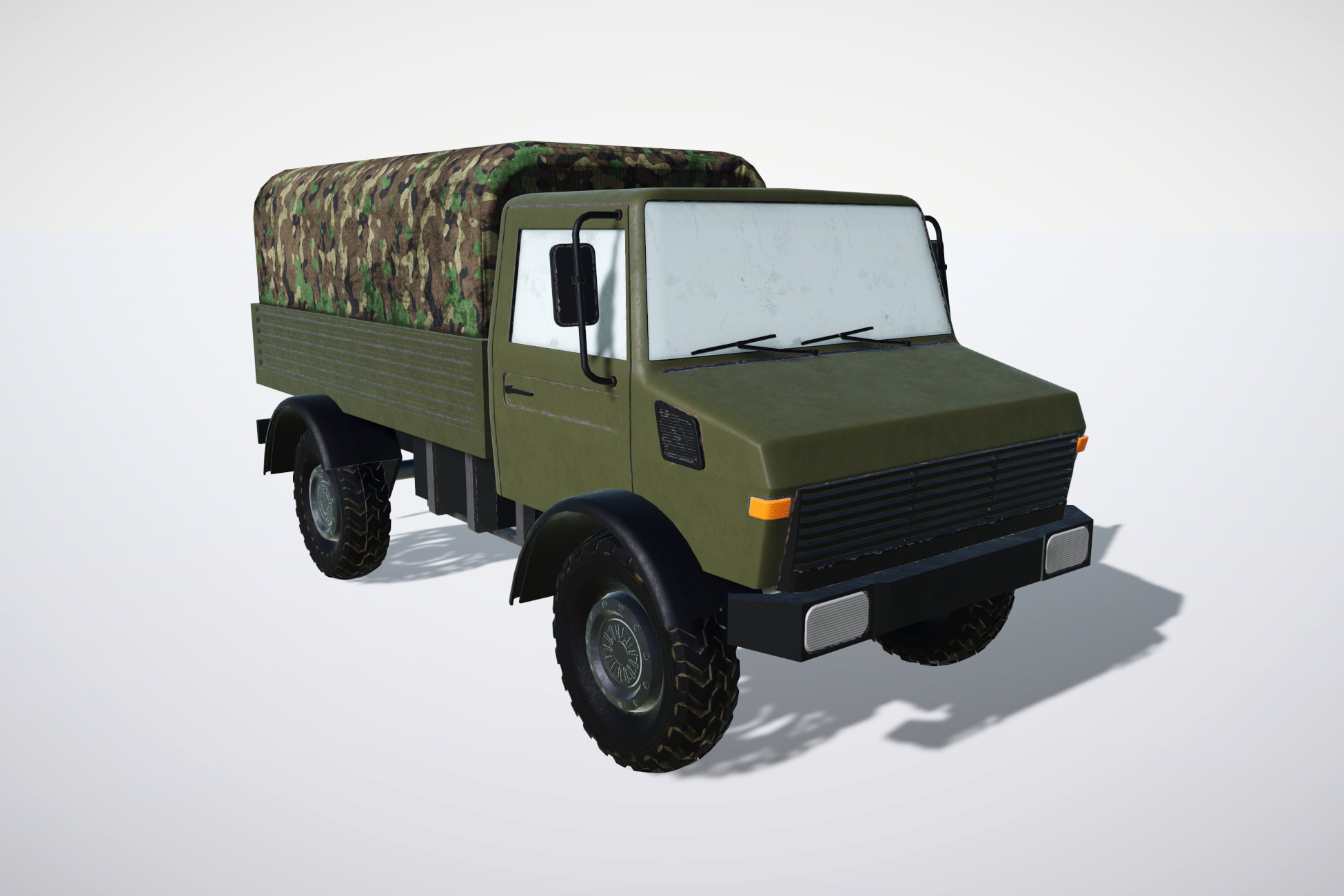 Military green Truck | 3D Land | Unity Asset Store