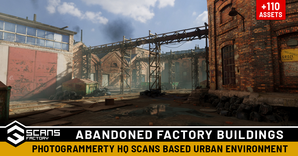 Abandoned Factory Buildings - Day/Night Scene | 3D Urban | Unity Asset ...