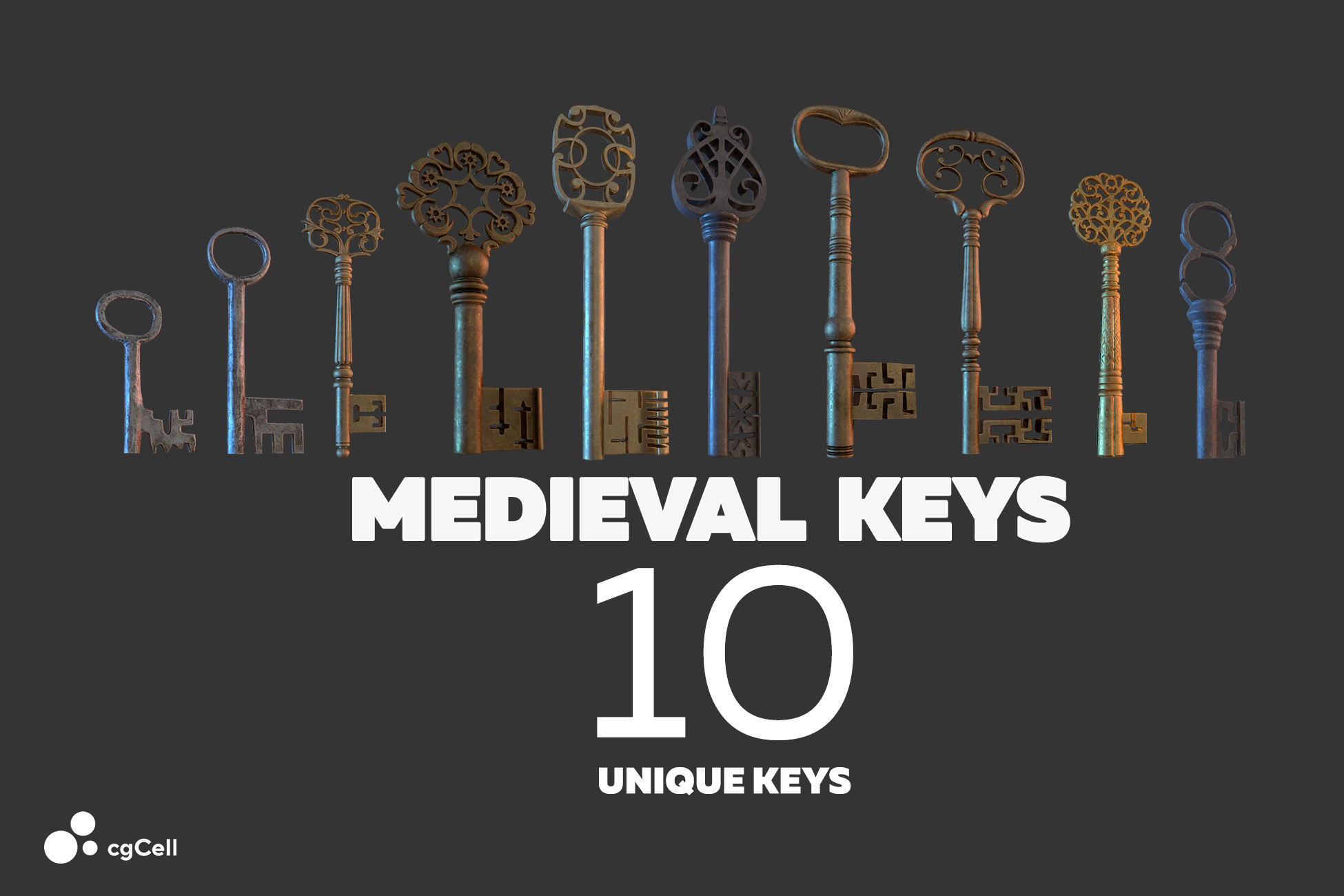 Medieval Keys | 3D Props | Unity Asset Store