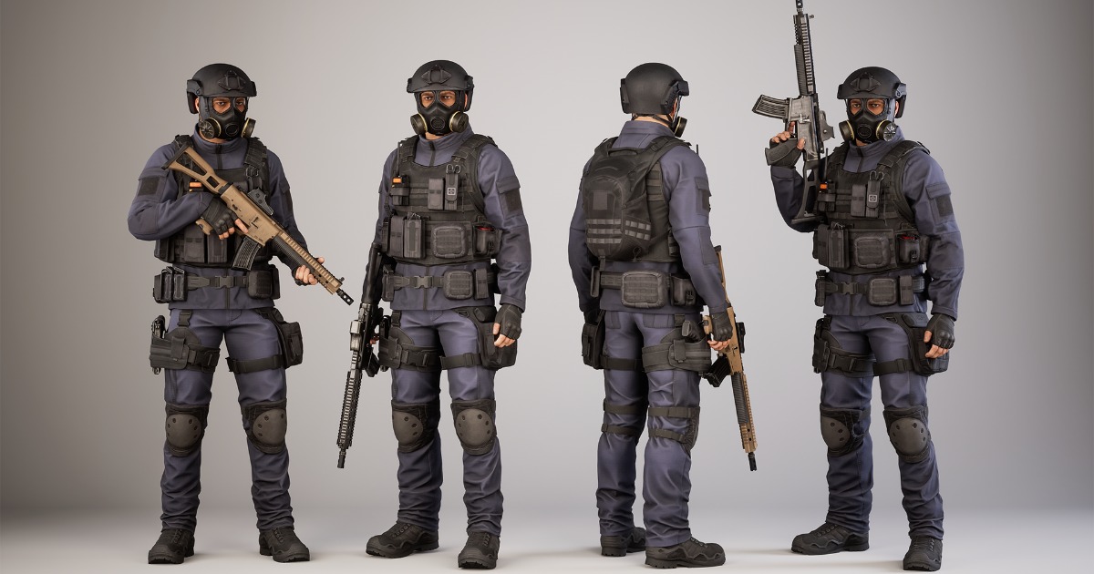 Casual Military Soldier 15 | Characters | Unity Asset Store