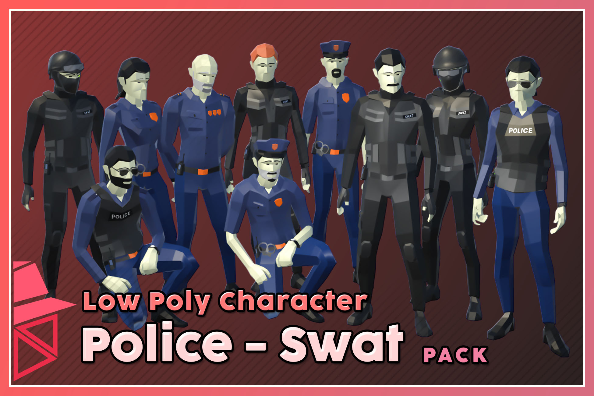 Low Poly Police & SWAT Character Pack | Characters | Unity Asset Store