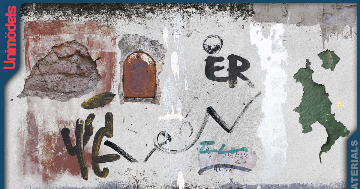 Wall and Floor decals Vol. 9 - 100% photoscanned | 2D Textures ...