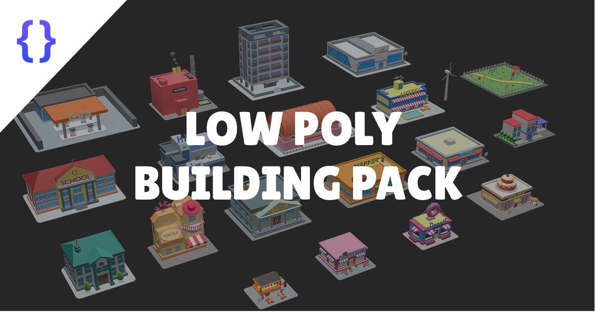 Low Poly Building Pack | 3D Environments | Unity Asset Store
