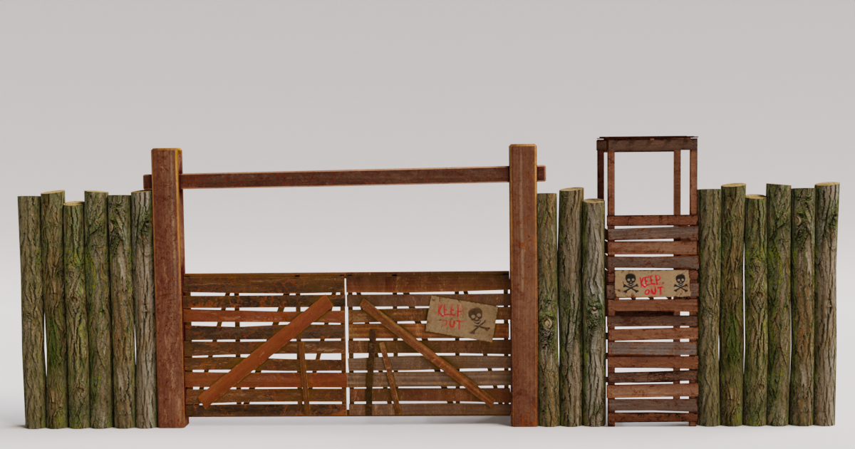 Wood Camp Wall | 3D Environments | Unity Asset Store