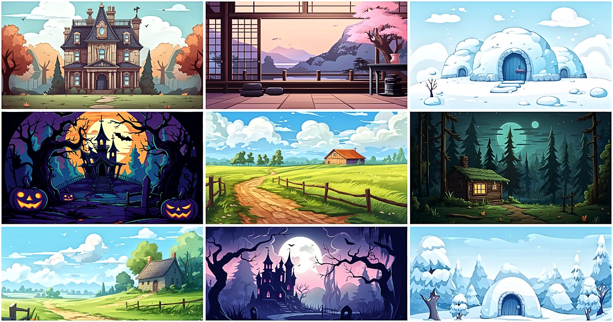 BACKGROUND - Simple House 2 | 2D Environments | Unity Asset Store