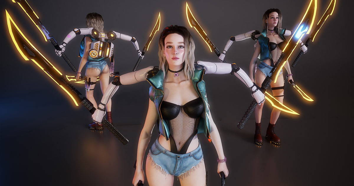 Cyber Girl Lia | 3D 캐릭터 | Unity Asset Store