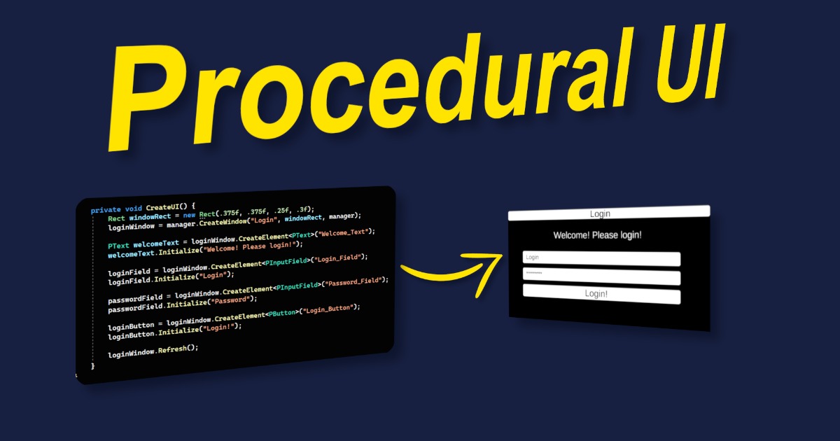 ProceduralUI | GUI Tools | Unity Asset Store