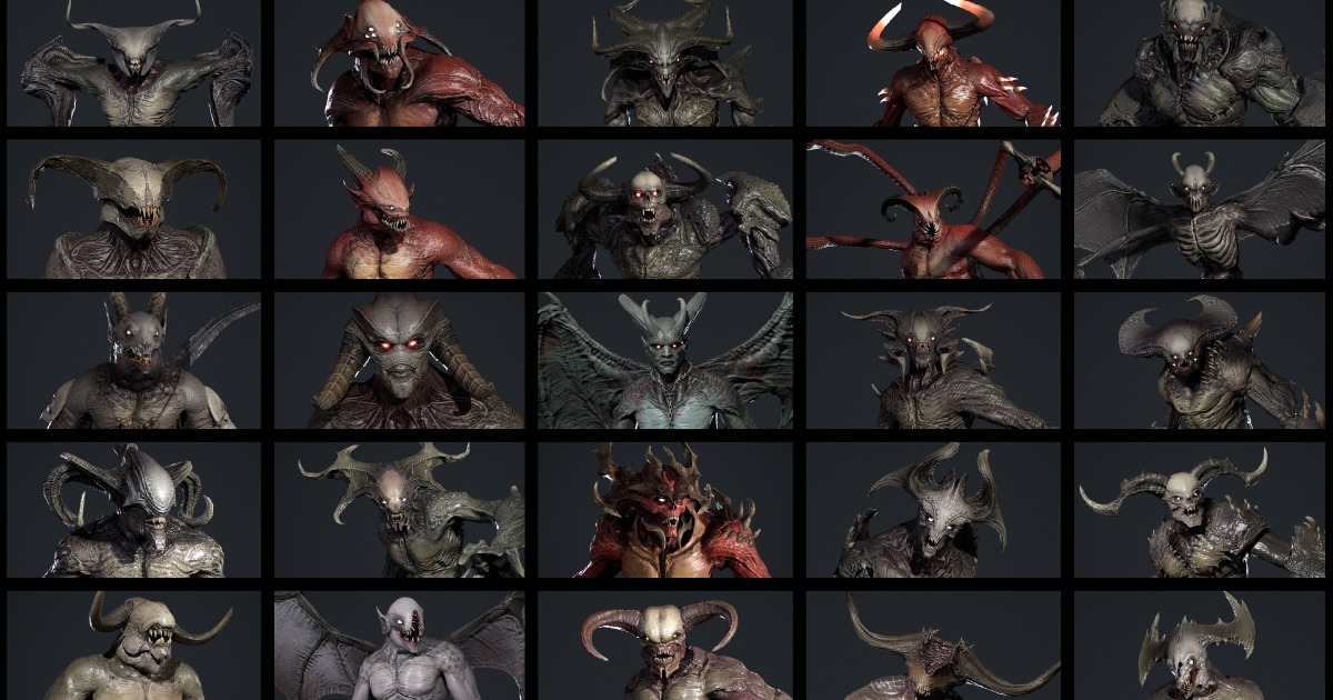 Hell Demon Legendary Pack | 3D Creatures | Unity Asset Store