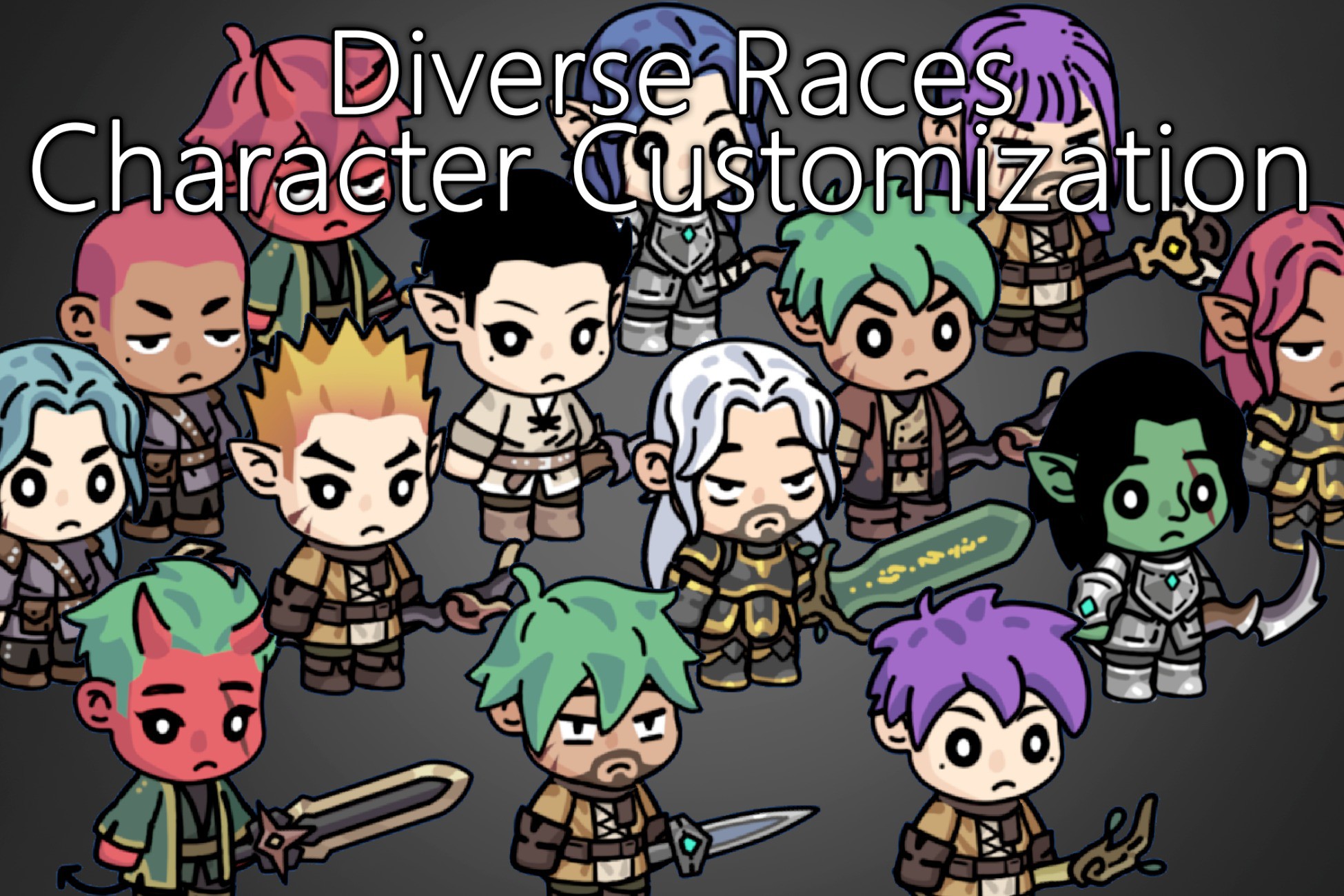 Fantasy Hero Creator-Modular 2D Character Creator by Ryan.Lan