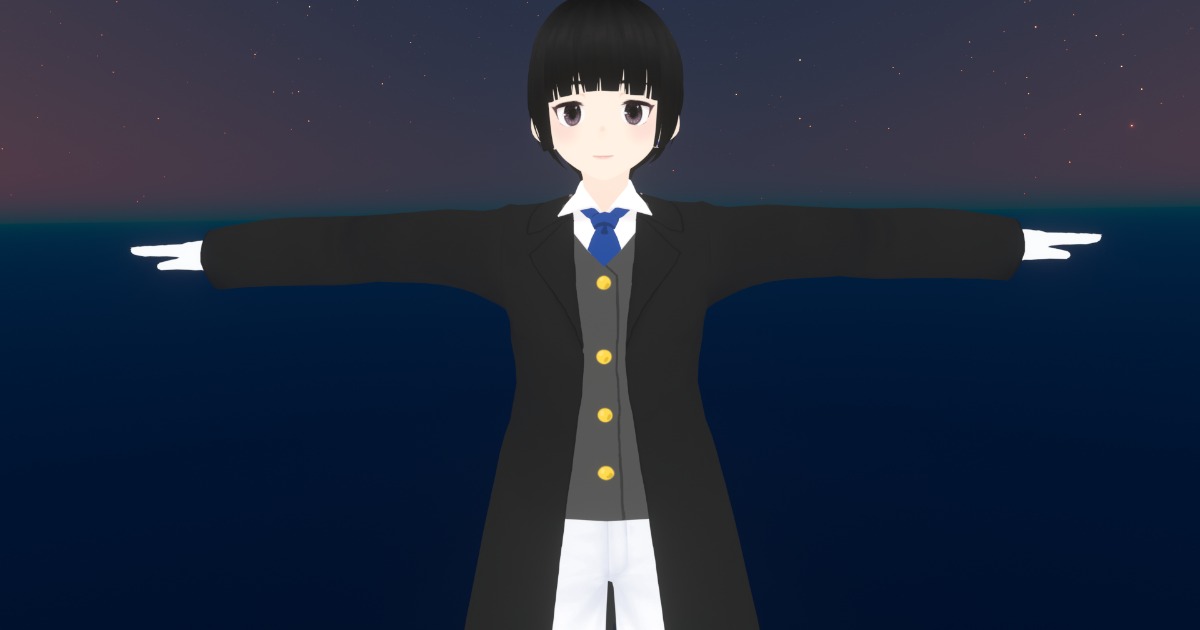 Cute Anime Girl Game Ready Low Poly 3d Model Emiko 3d 角色 Unity