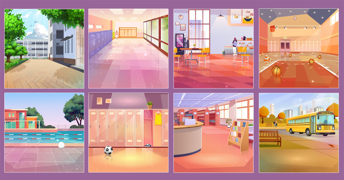 School Backgrounds 2 | 2D Environments | Unity Asset Store