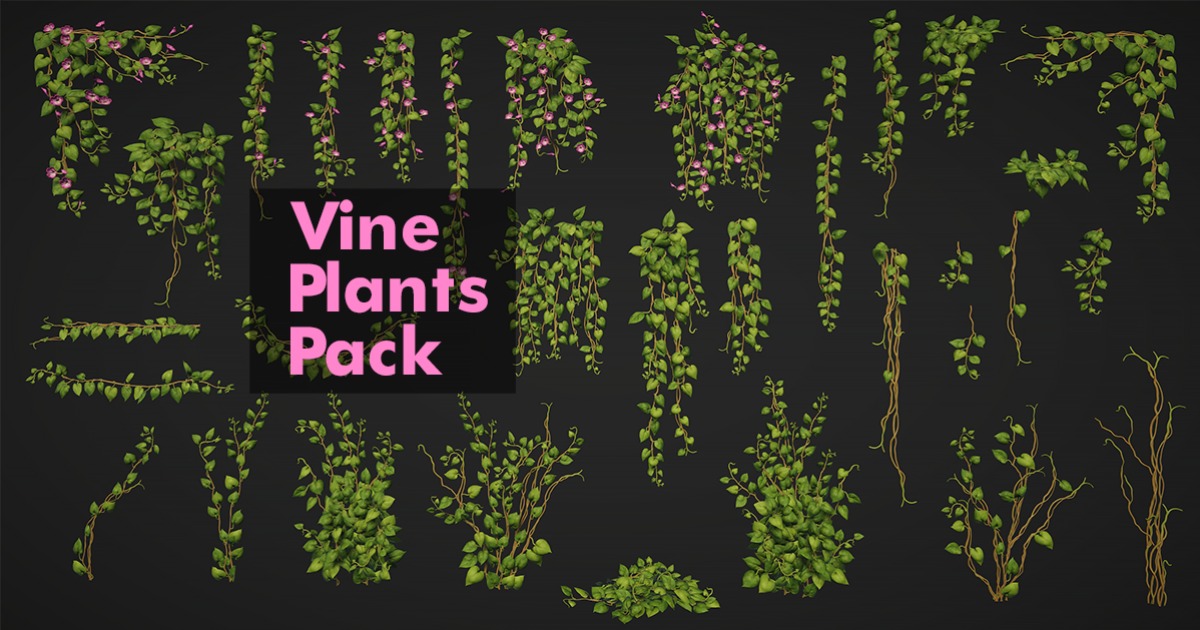 Vine Plants Pack | 3D Vegetation | Unity Asset Store