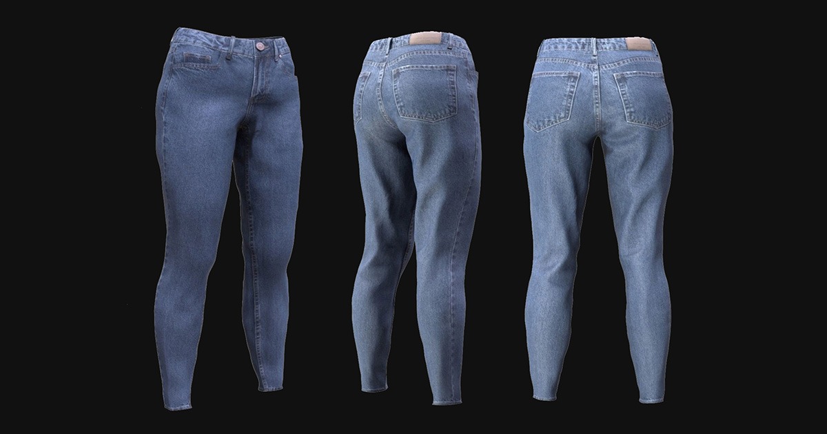 29 Jeans - Male/Female - Rigged Humanoid Skeleton | 3D Characters ...