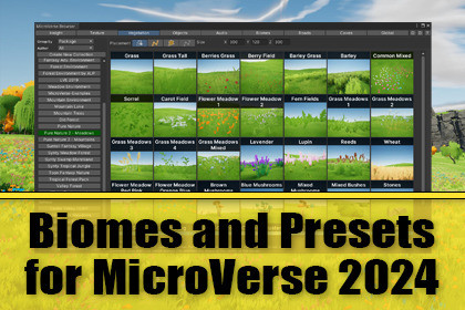 Biomes and Presets for MicroVerse 2024 | Game Content Shopper – Unity Asset Store™ Sales and ...